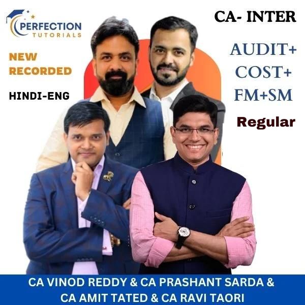CA Inter Group 2 Combo (Cost, Audit, FM, SM) ICAI New Pattern Regular Batch by Vinod Reddy, Ravi ...